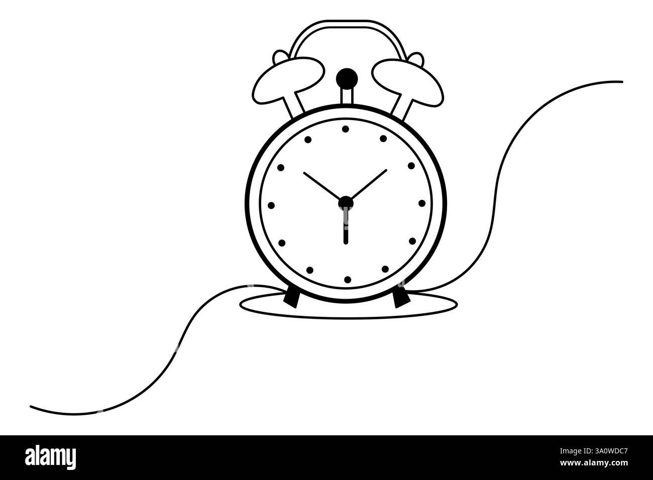 Earth hour continuous one line art drawing of isolated vector ...