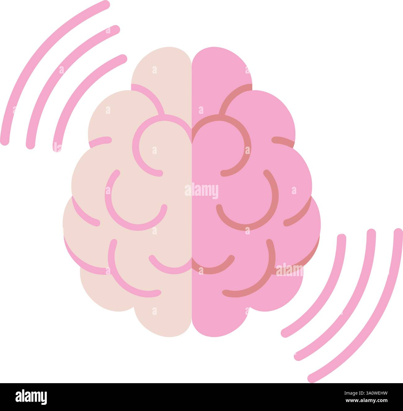 Subconscious Mind Waves Stock Vector Image & Art - Alamy