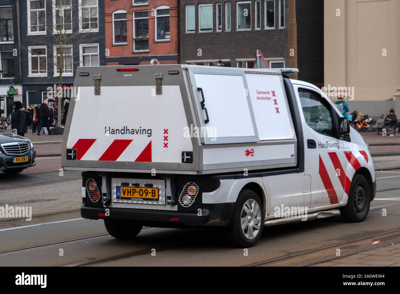 Handhaving Cleaning Van At Amsterdam The Netherlands 25-2-2025 Stock ...