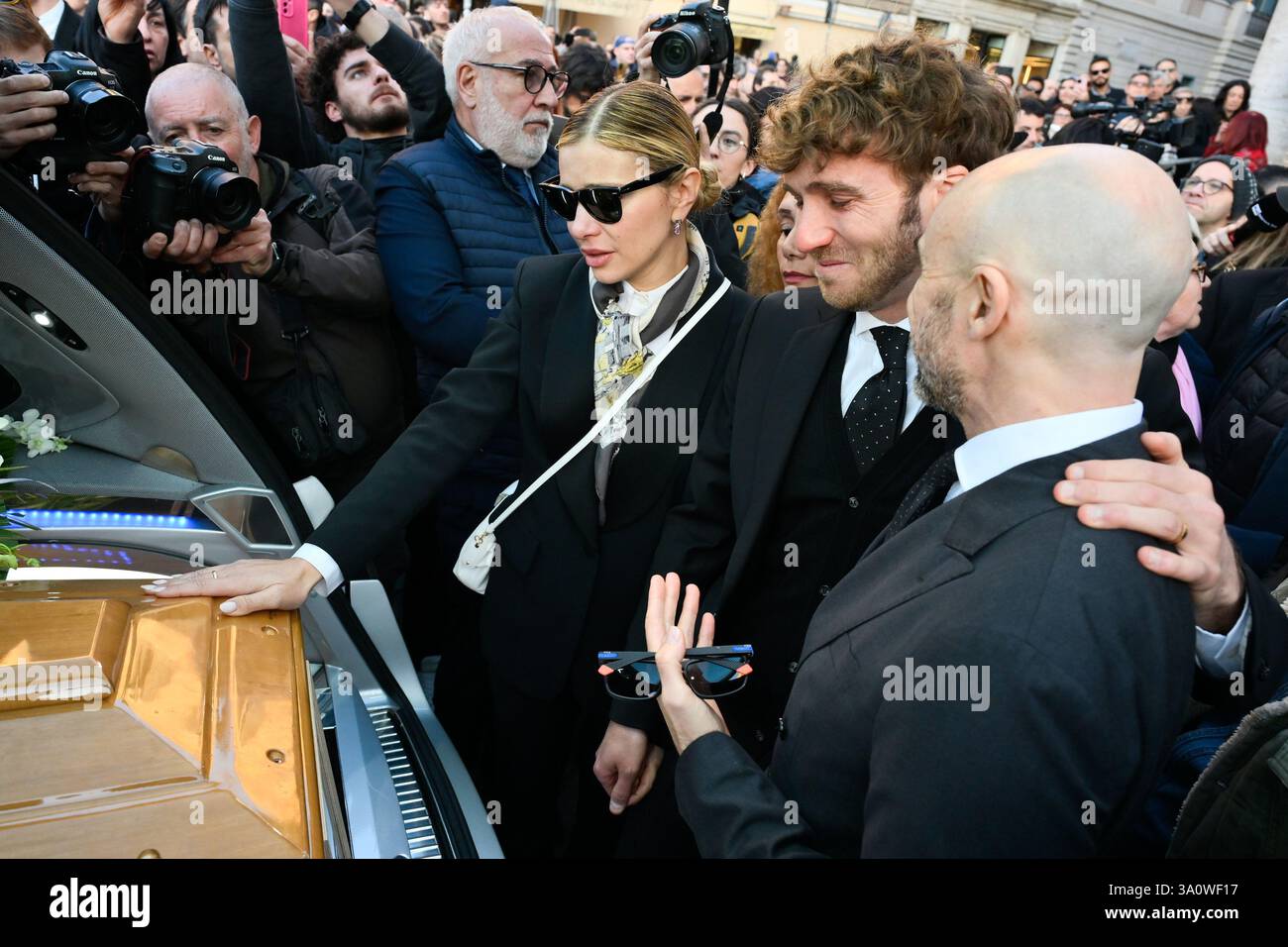 Rome, . 05th Mar, 2025. Rome, Eleonora Giorgi Funeral. In the photo the ...