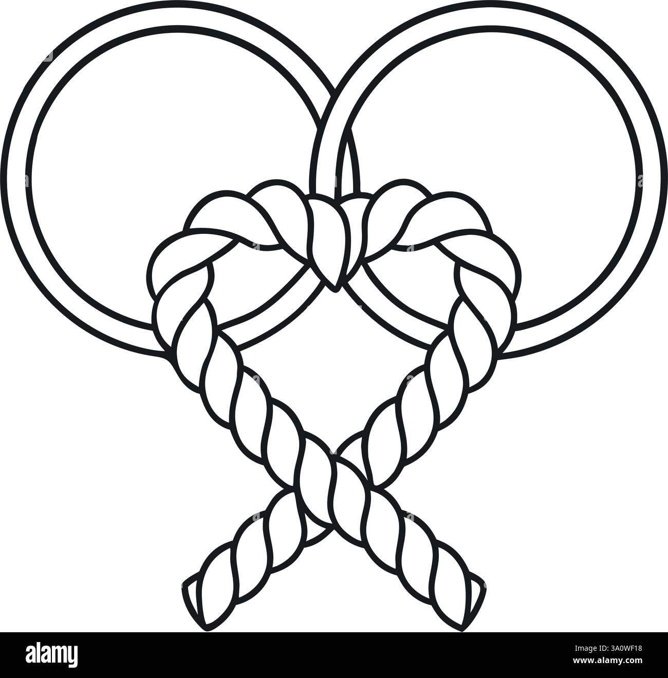 Wedding Knot Heart Design Stock Vector Image & Art - Alamy