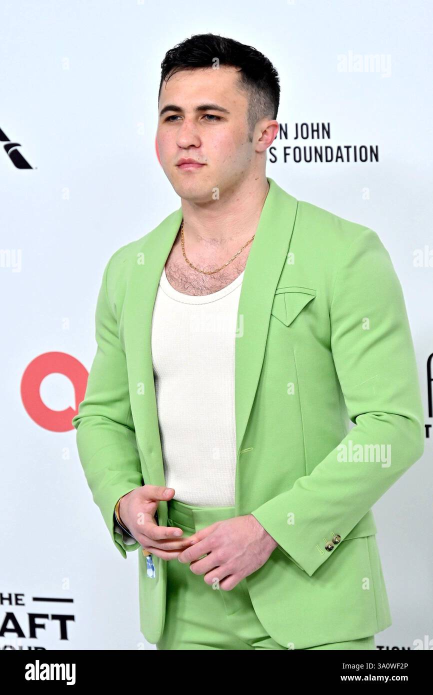 Ca. 02nd Mar, 2025. Chris Olsen at the after-party for 33rd Elton John AIDS Foundation Academy ...