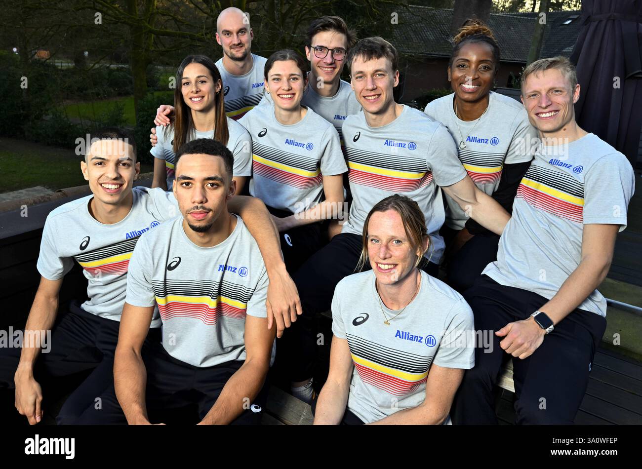 Apeldoorn, Netherlands. 05th Mar, 2025. Team Belgium athletics coach ...