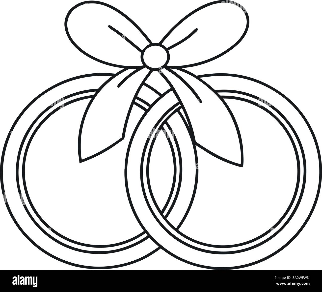 Wedding Knot Bow Style Stock Vector Image & Art - Alamy