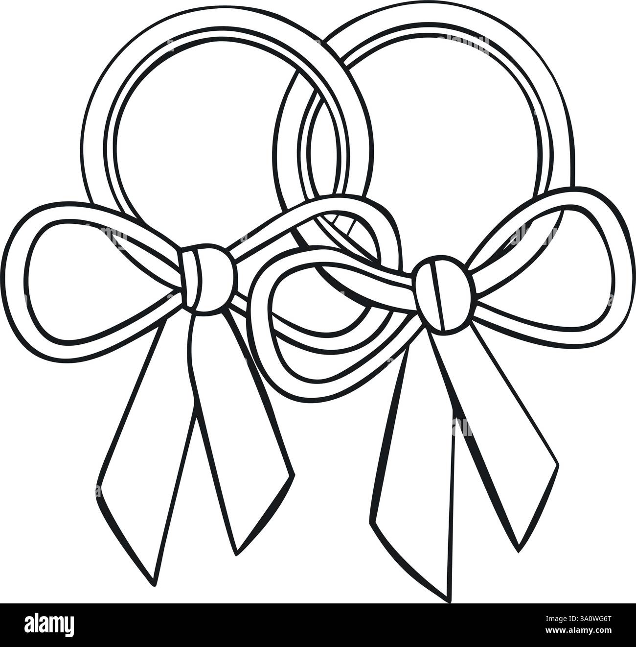 Wedding Knot Bow Stock Vector Image & Art - Alamy