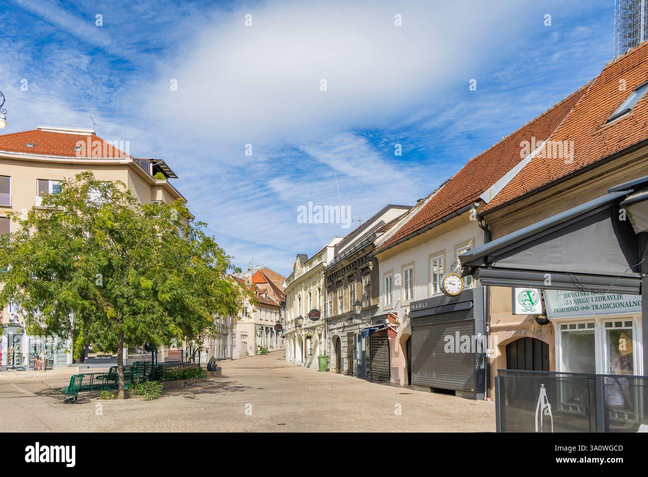Old Vlaska street in Zagreb, capital of Croatia Stock Photo - Alamy