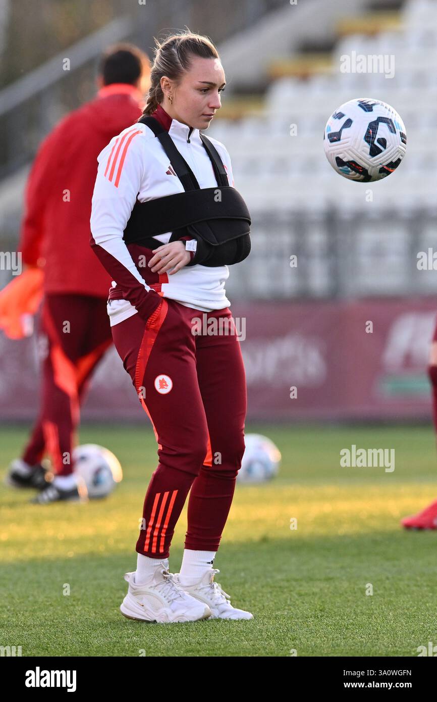 Giada Greggi of A.S. Roma Femminile participates in the semi-finals of ...