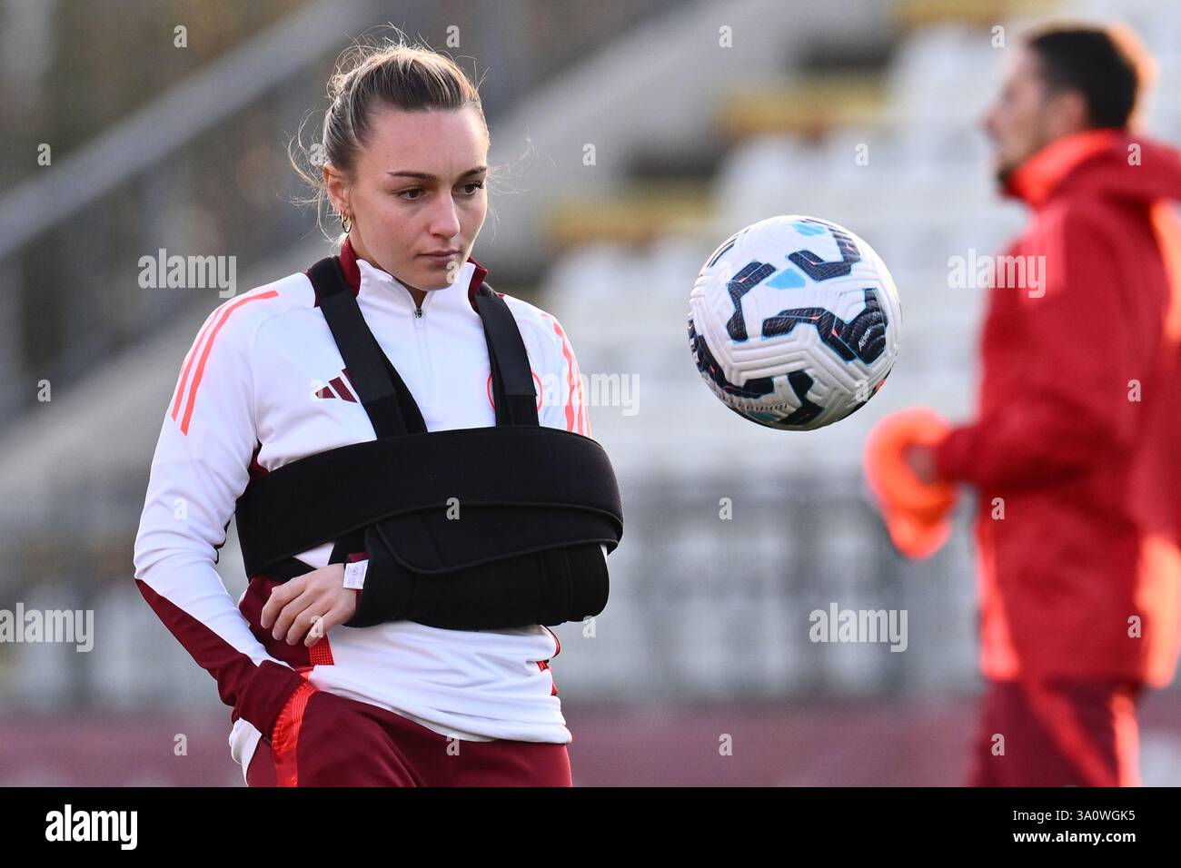 Giada Greggi of A.S. Roma Femminile participates in the semi-finals of ...