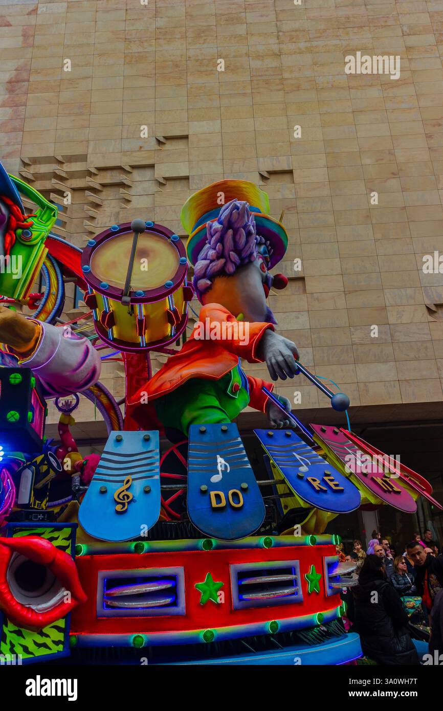 VALLETTA, MALTA - March 2nd, 2025 - Vibrant Festival Parade With ...