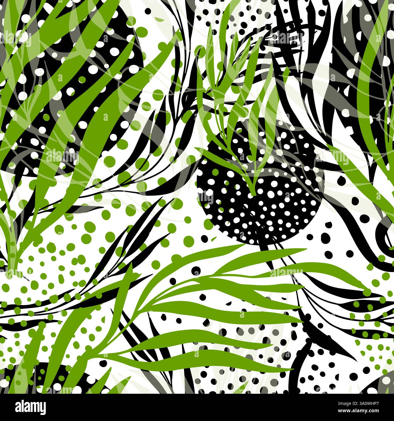 Green twigs seamless background. hand drawing. Not AI, Vector ...