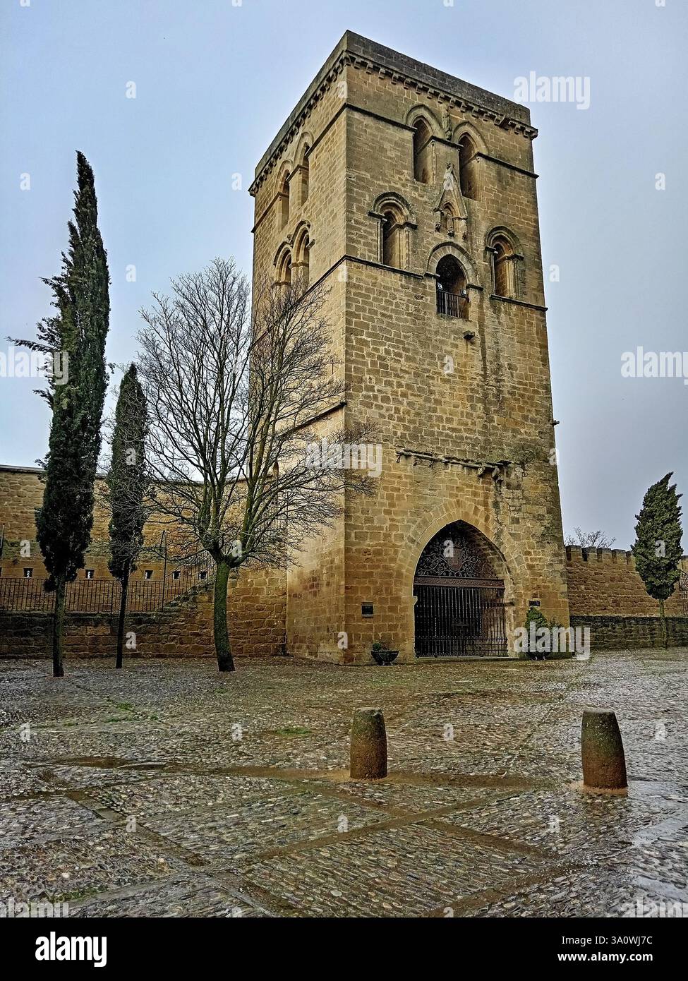 The Abacial Tower in Laguardia, Spain, is a medieval defensive ...