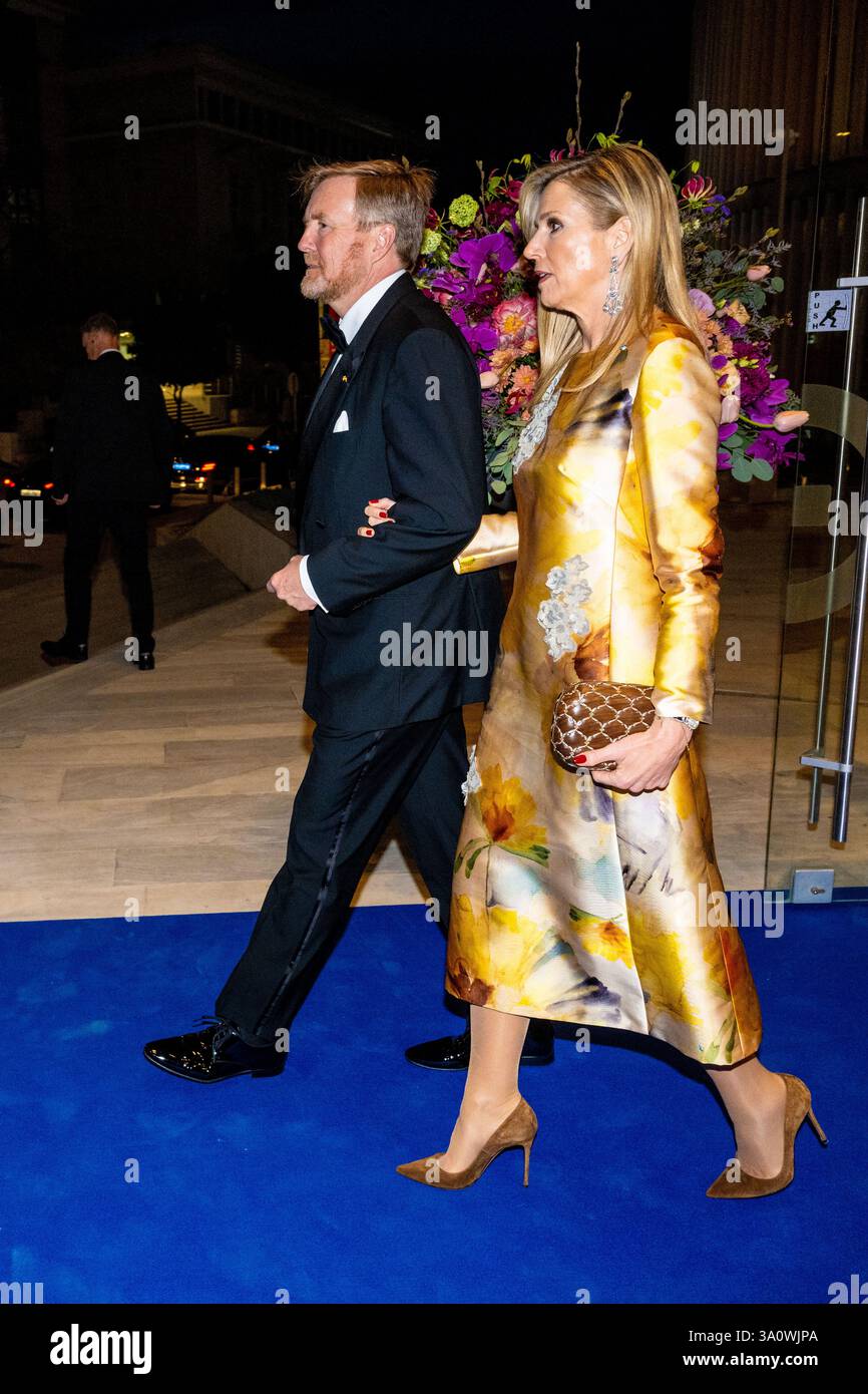 King Willem-Alexander, Queen Maxima during the contraperformance of the ...