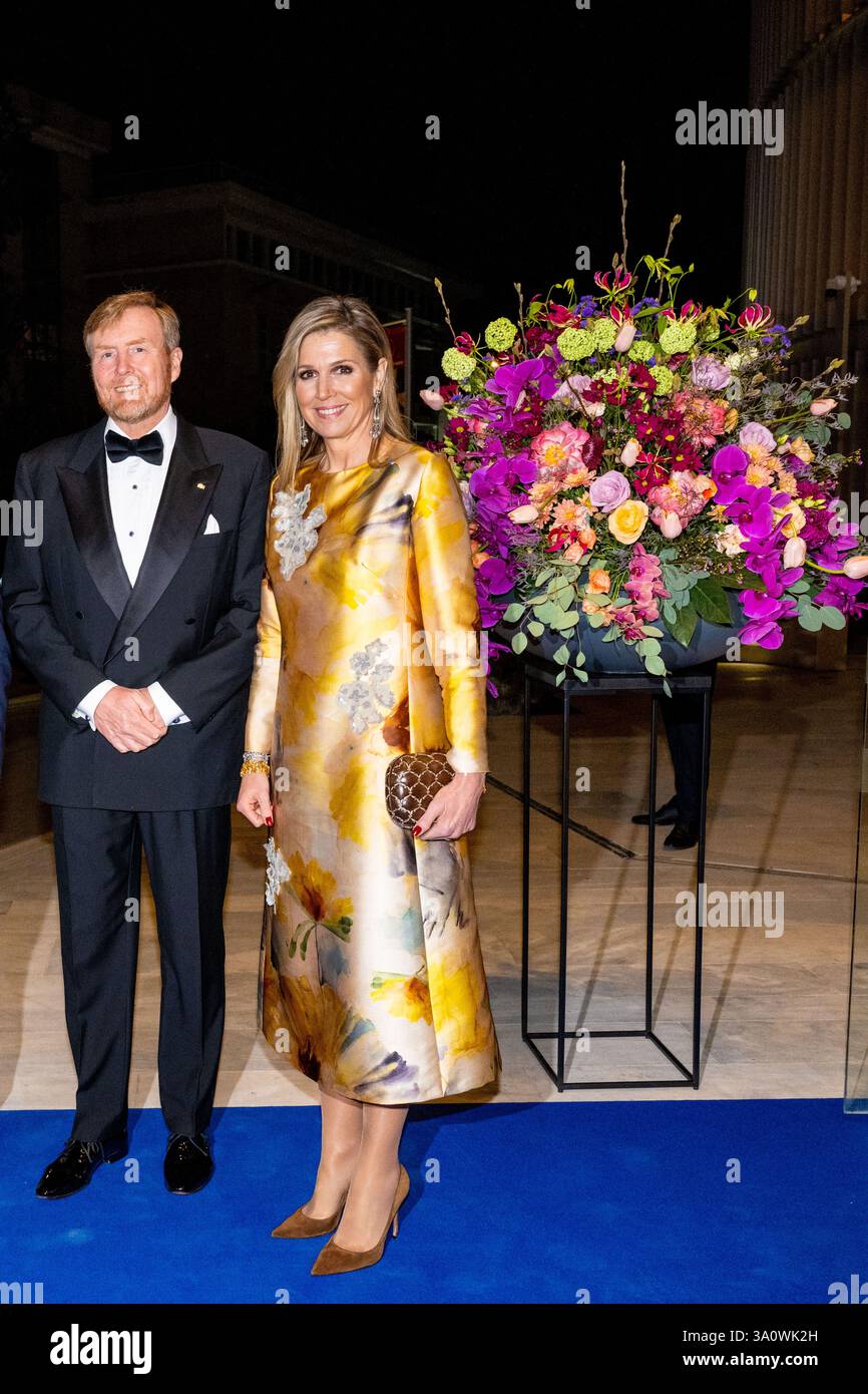 King Willem-Alexander, Queen Maxima during the contraperformance of the ...