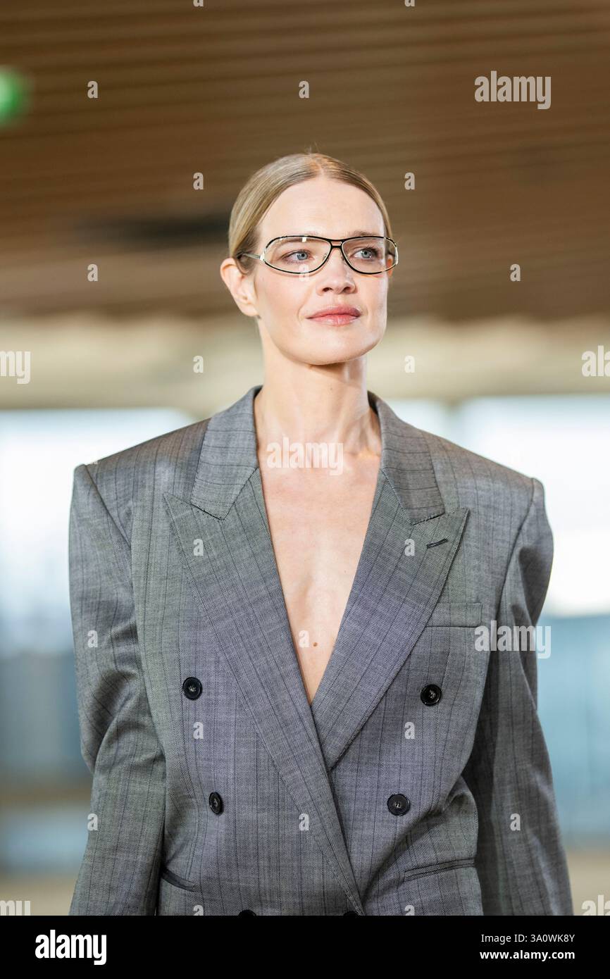 Model Natalia Vodianova presents a creation by Stella McCartney for the ...