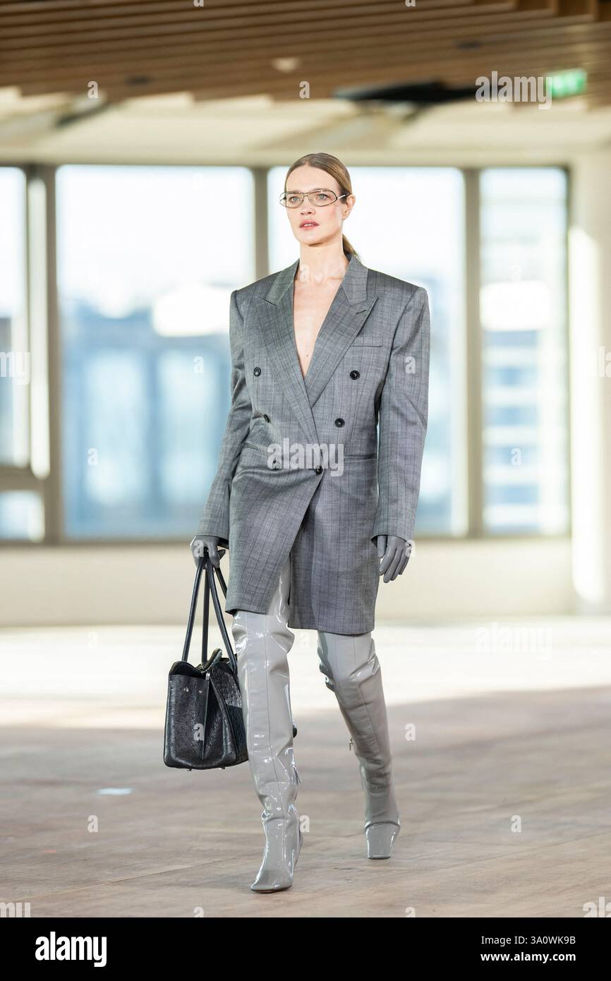 Model Natalia Vodianova presents a creation by Stella McCartney for the ...