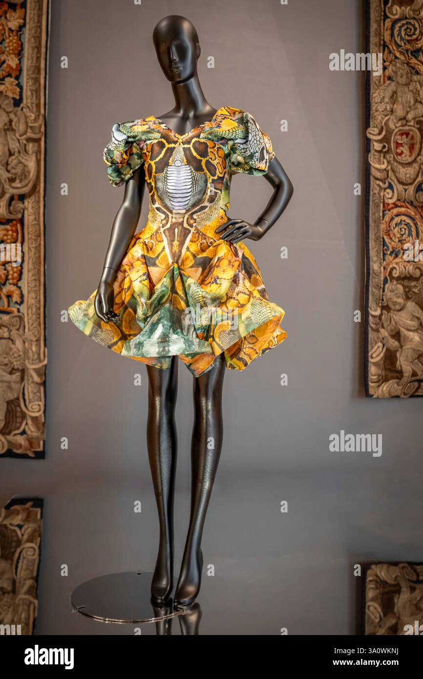 Paris, France - 03 01 2025: Le Louvre Couture. Lee Alexander McQueen ...