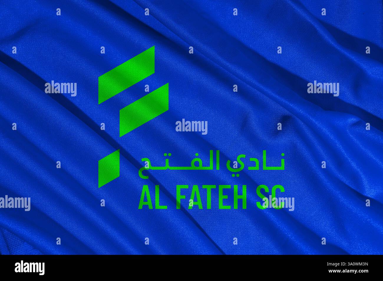 pringsewu, lampung; March 6, 2025; selective focus texture logo flag of ...