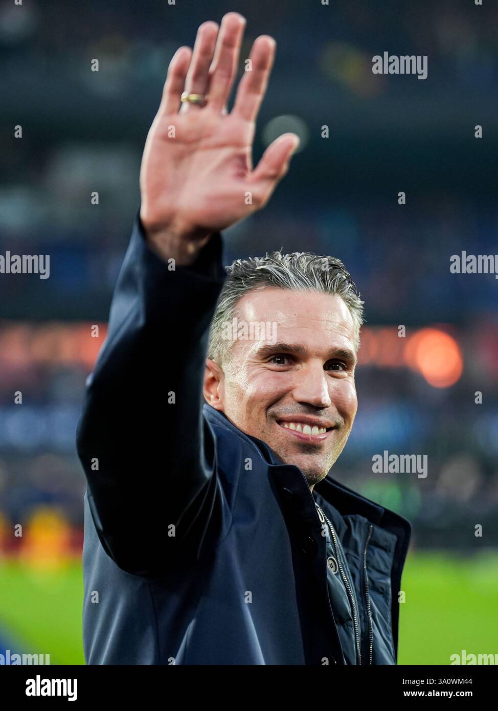 Rotterdam - Feyenoord coach Robin van Persie during the 1st leg of the ...