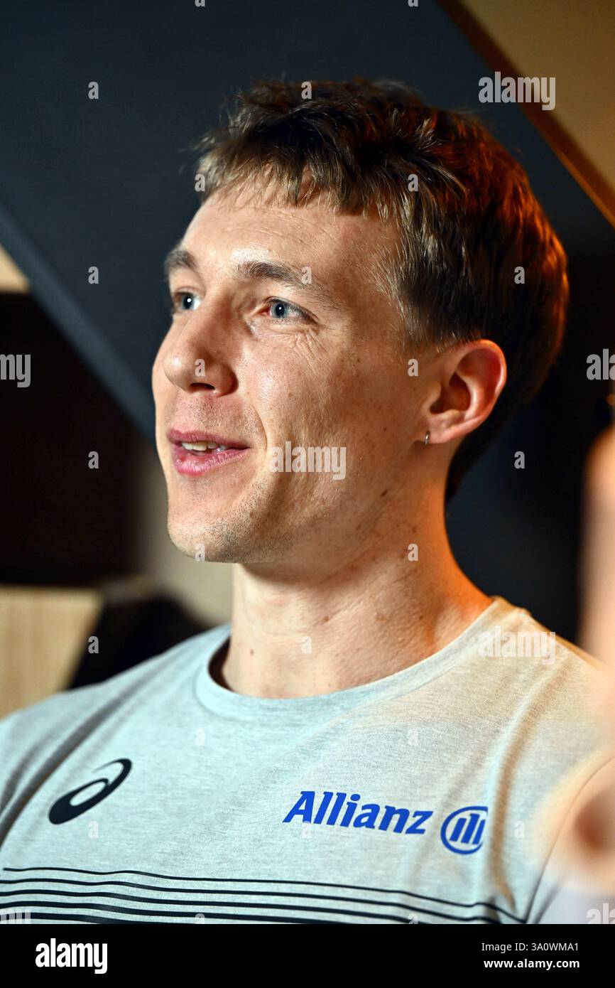 Belgian Julien Watrin pictured during a press conference ahead of the ...