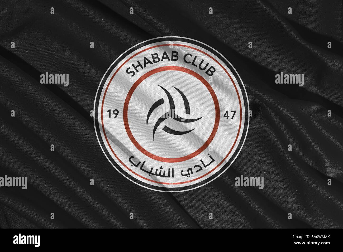 pringsewu, lampung; March 6, 2025; selective focus texture logo flag of ...