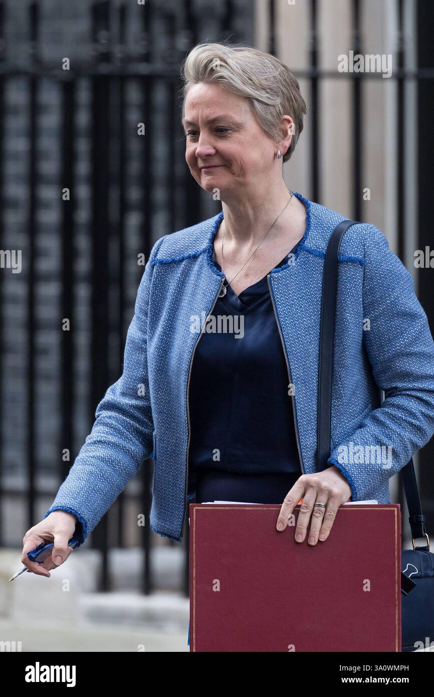 London, UK. 5th March, 2025. Secretary of State for the Home Department ...