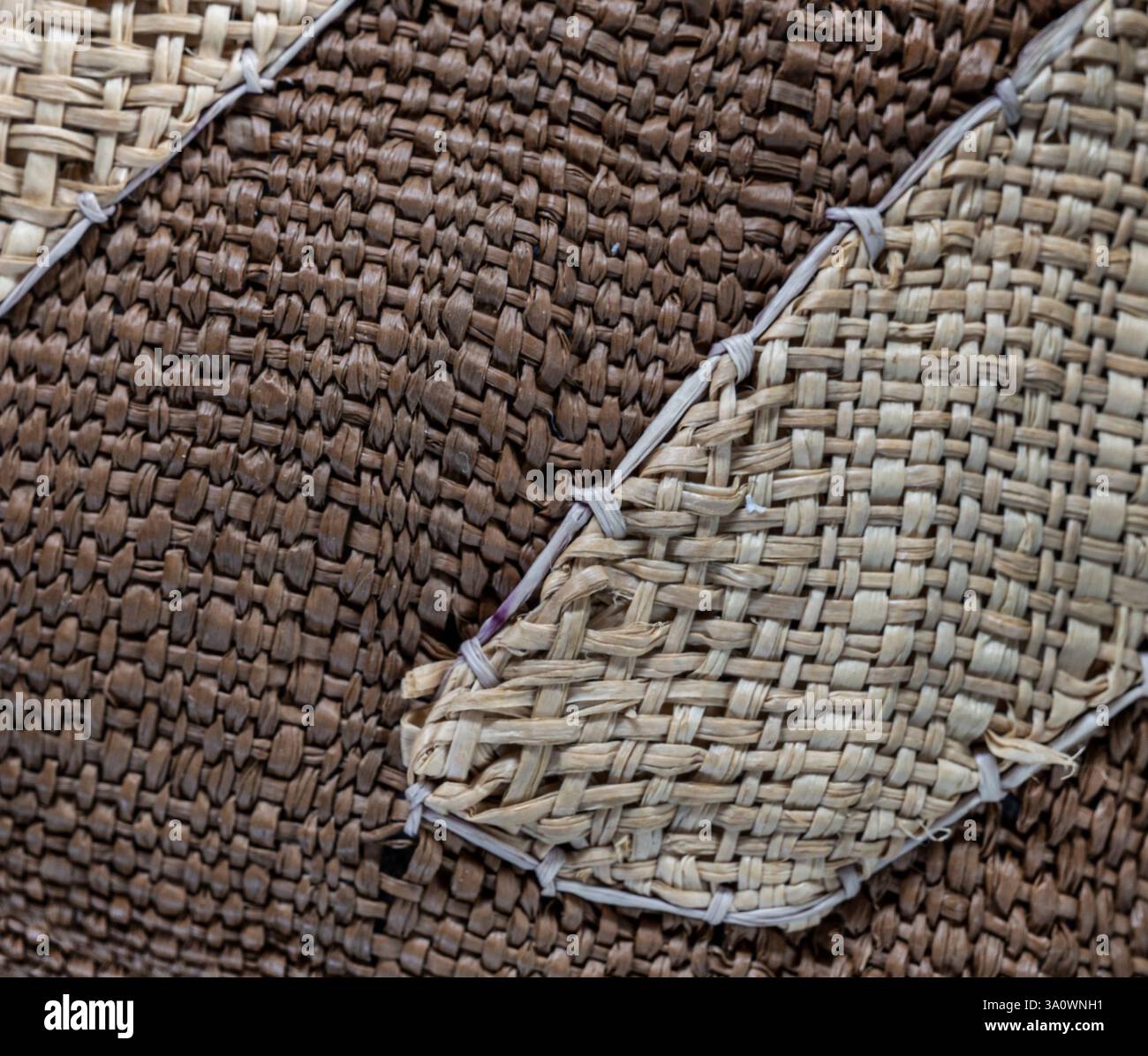 Detailed Macro of Basket Weave Texture Stock Photo - Alamy