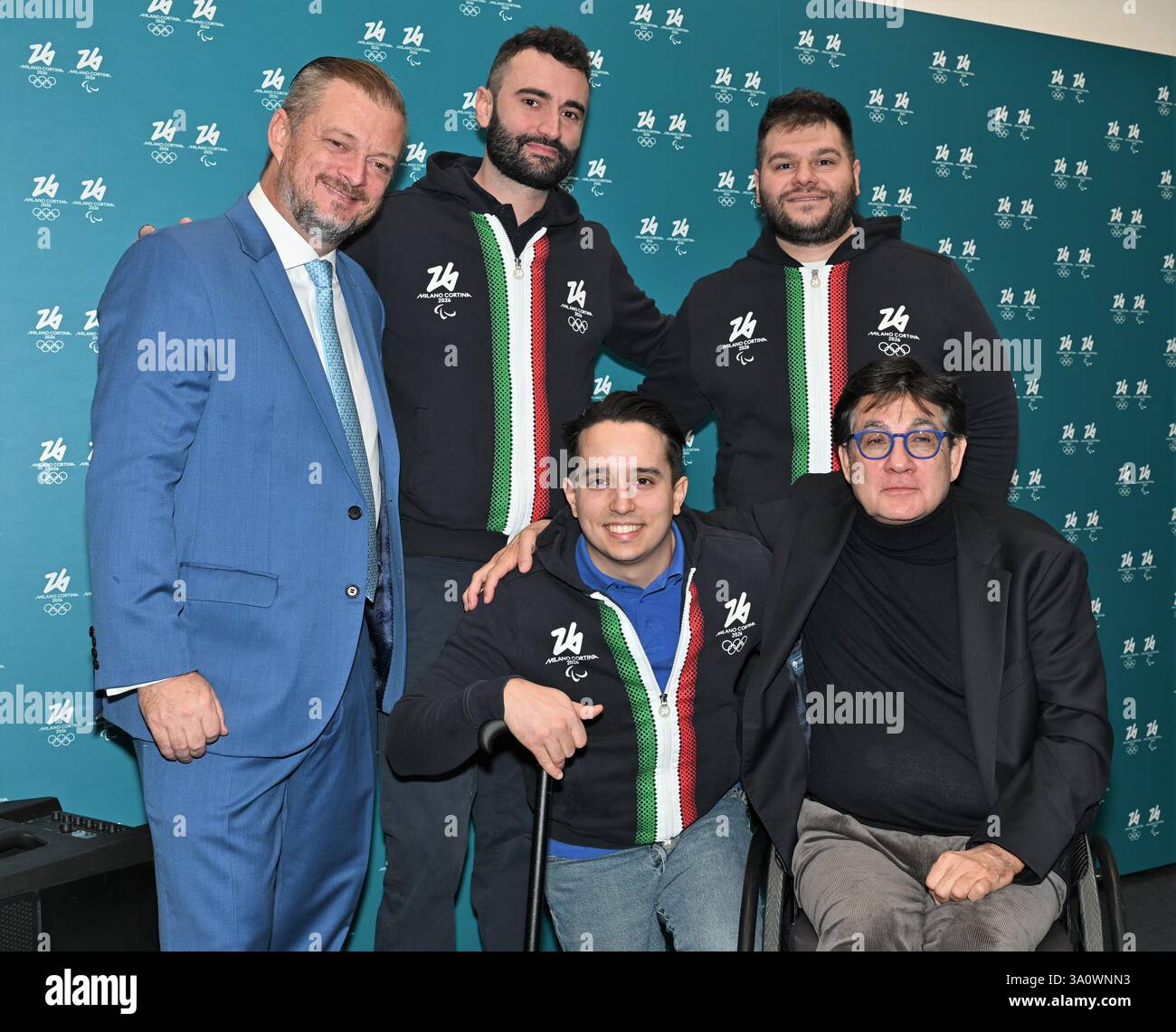 Milan,Italy ONE YEAR TO GO PARALYMPIC WINTER GAMES MILANO CORTINA 2026 ...