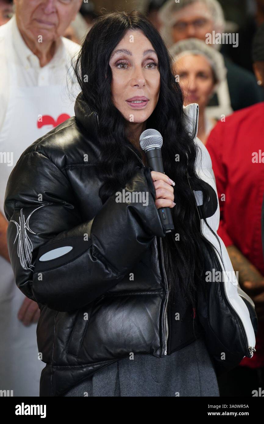 Cher at a public appearance for Cher Visits God s Love We Deliver ...