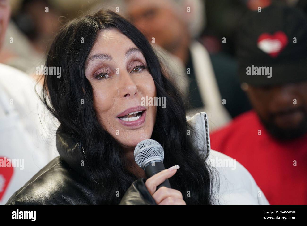 Cher at a public appearance for Cher Visits God s Love We Deliver ...