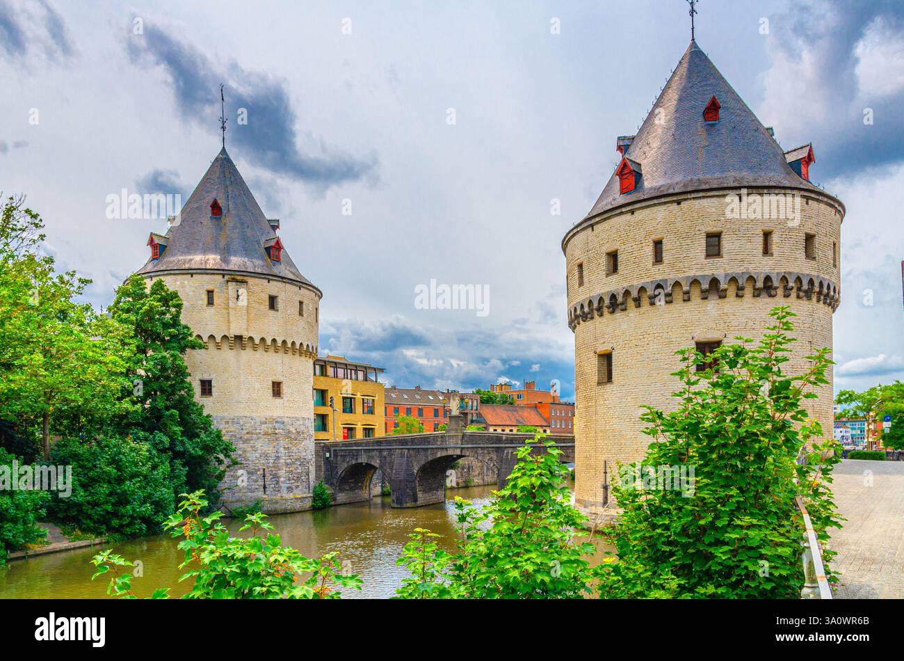 Broeltorens Broel Towers Gothic architecture style stone buildings ...
