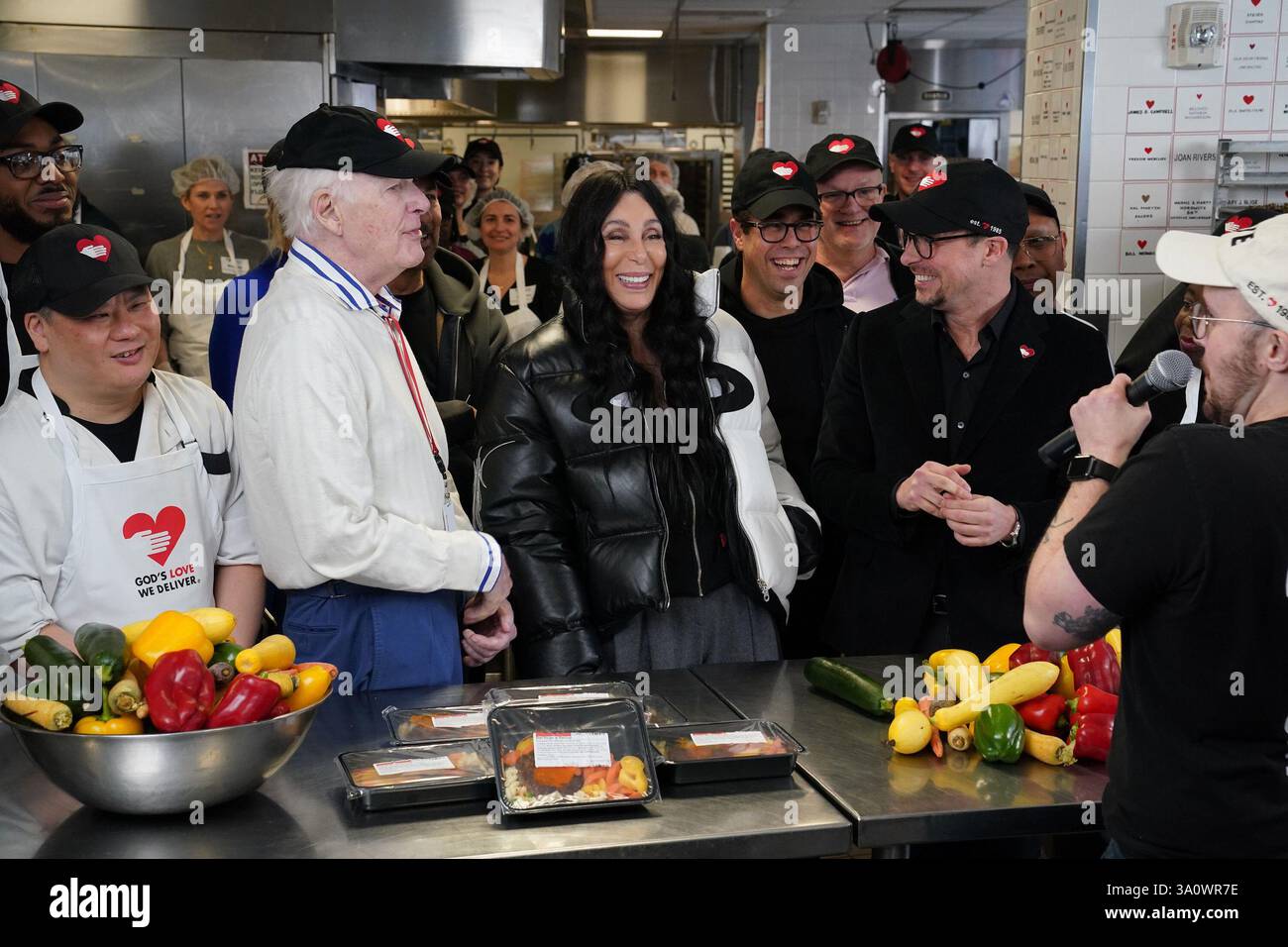 Cher at a public appearance for Cher Visits God s Love We Deliver ...