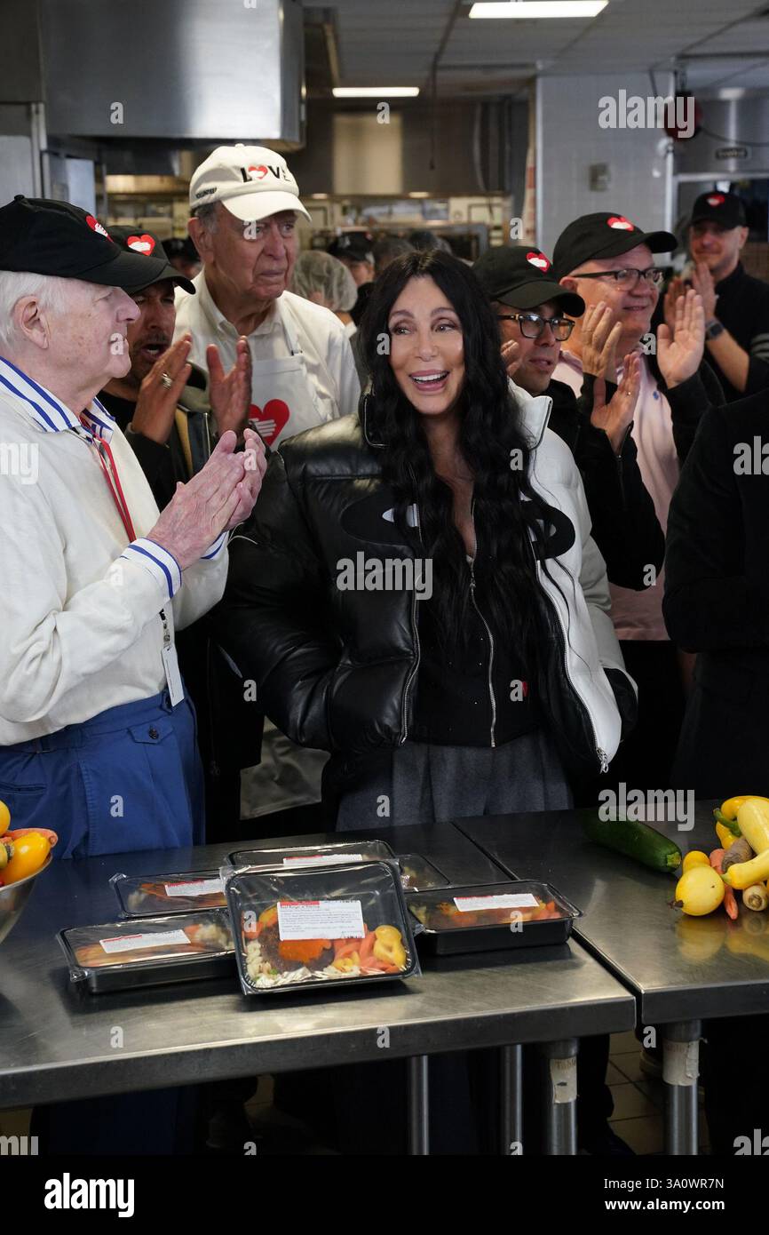 Cher at a public appearance for Cher Visits God s Love We Deliver ...