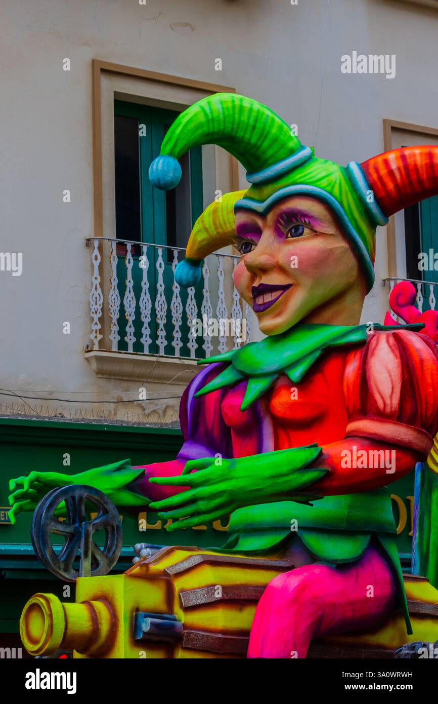 VALLETTA, MALTA - March 2nd, 2025 - Colorful Carnival Float Featuring ...
