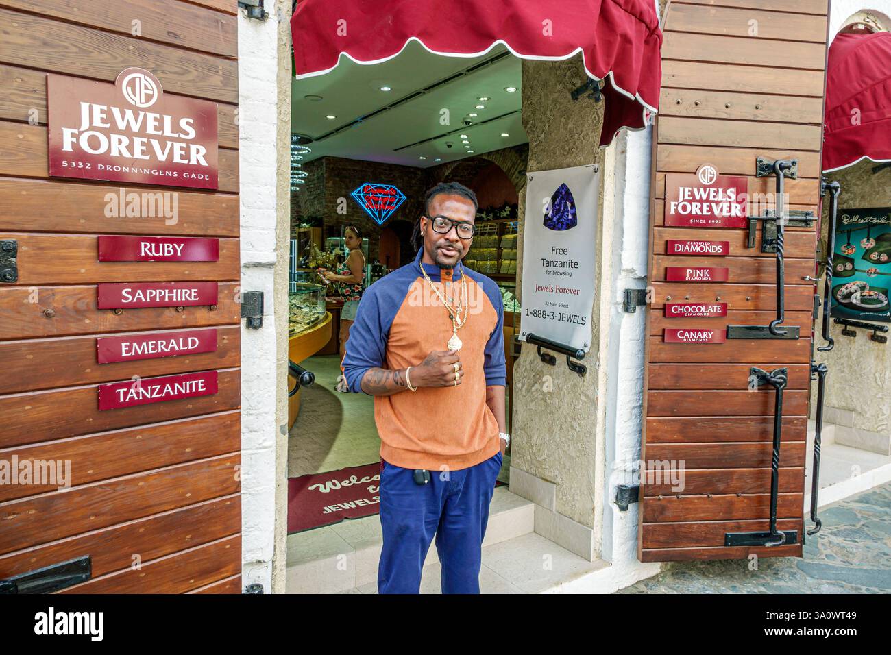 Charlotte Amalie, Saint St. Thomas, US Virgin Islands USVI, Main Street ...