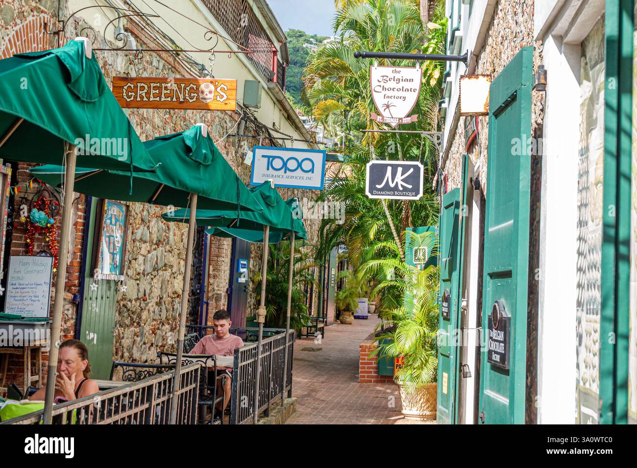 Charlotte Amalie,Saint St. Thomas,US Virgin Islands USVI,Hibiscus Alley ...