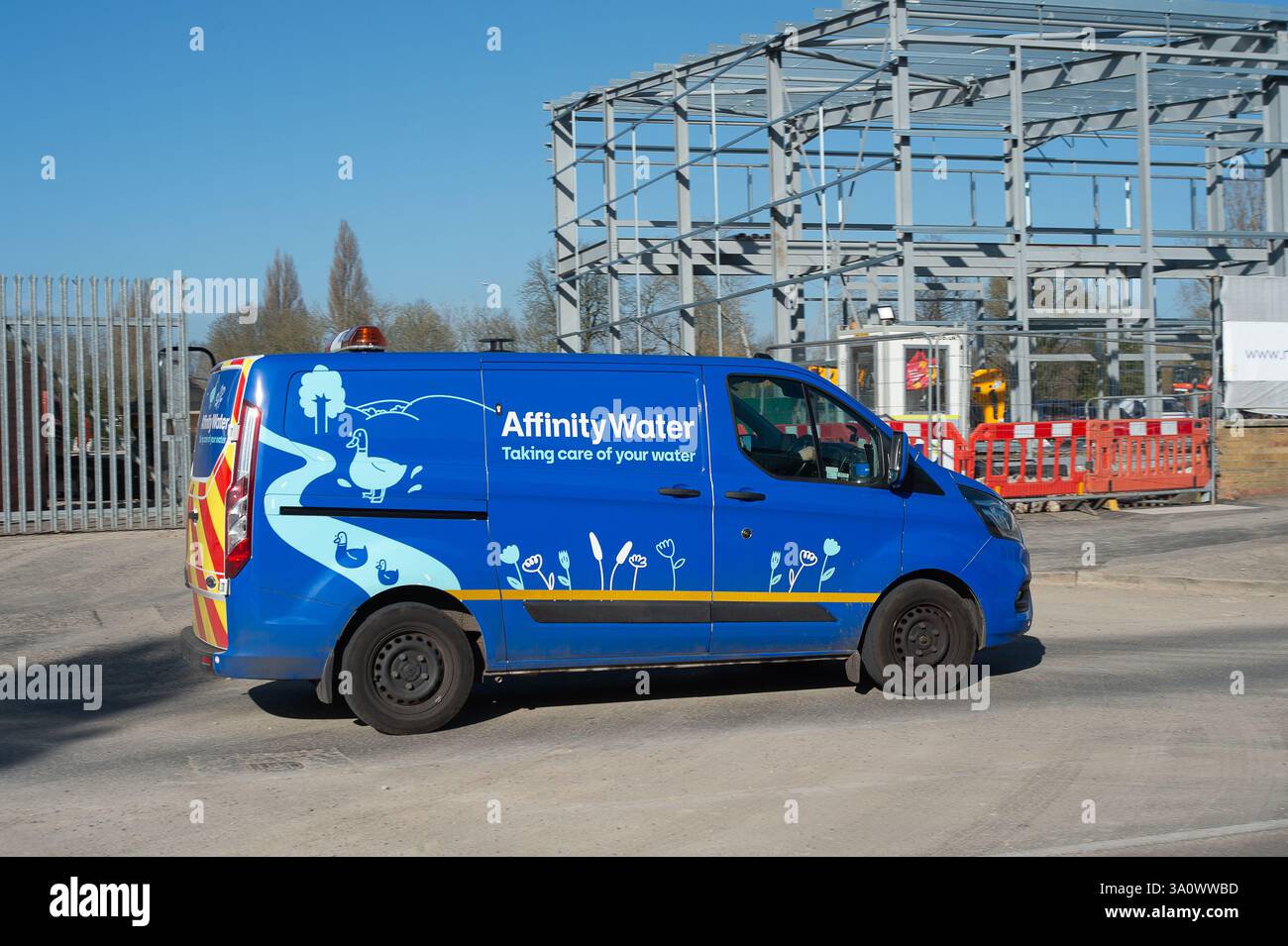 Staines-upon Thames, UK. 5th March, 2025. An Affinity Water van in ...