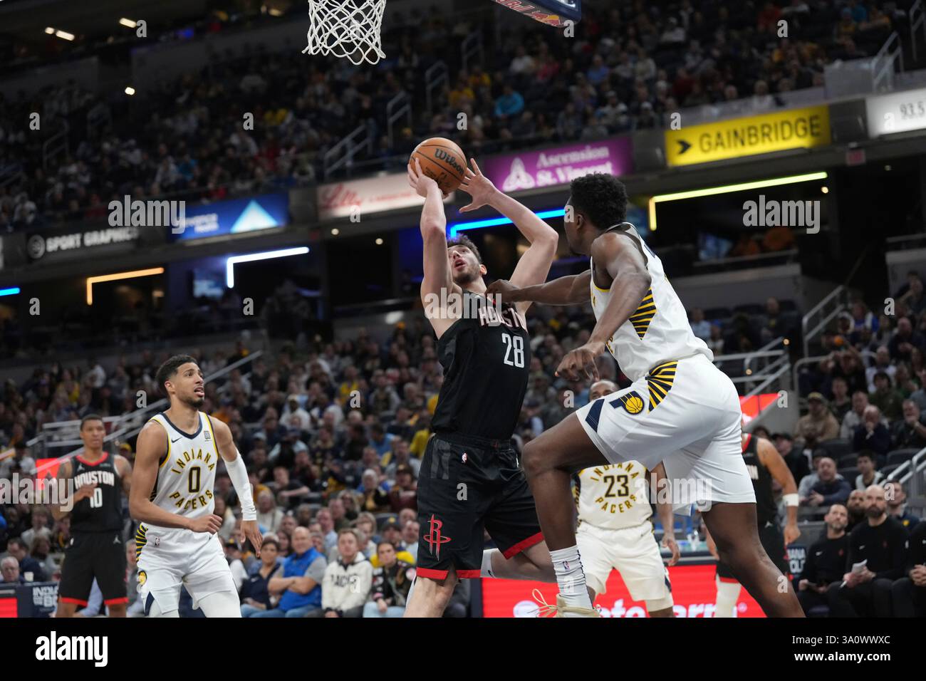 Houston Rockets center Alperen Sengun (28) in action as the Houston ...