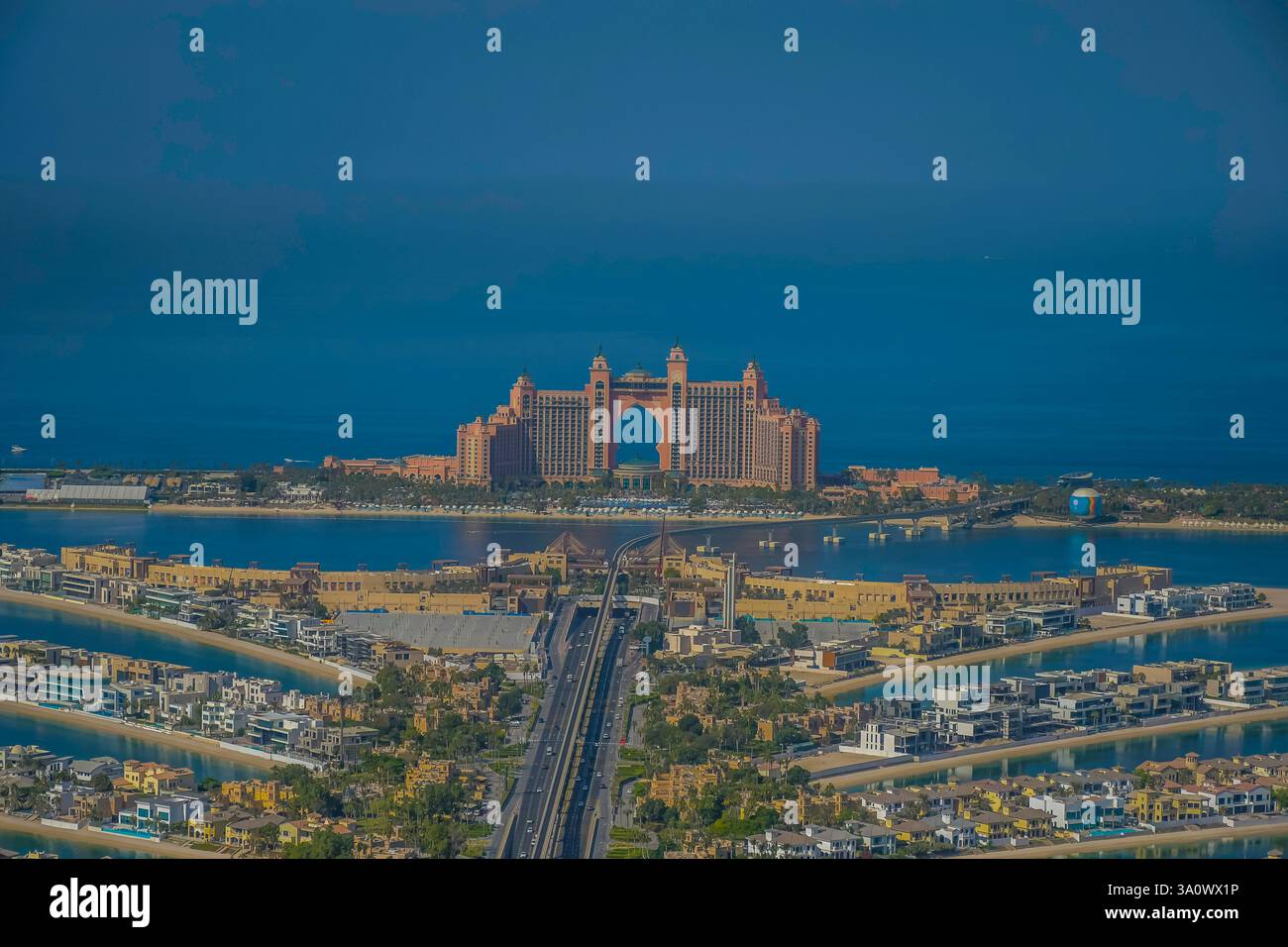 Palm Jumeirah Dubai a man made artificial island in UAE United Arab ...