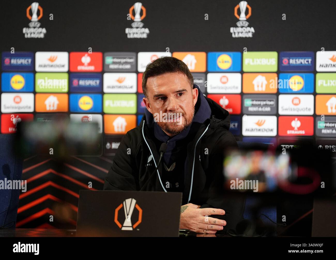 Rangers interim head coach Barry Ferguson during a press conference at ...
