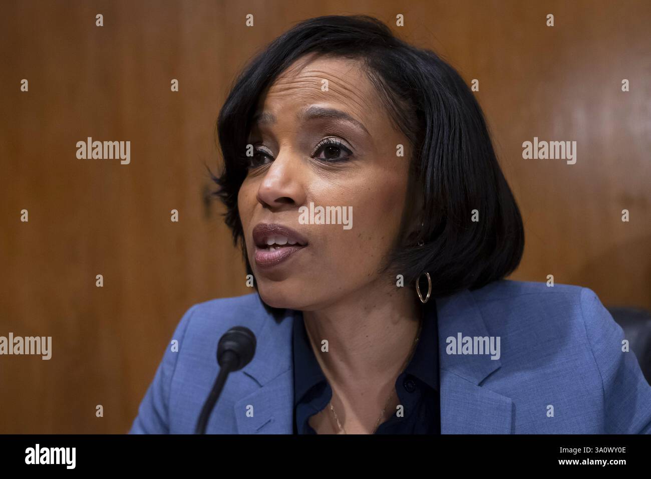 Sen. Angela Alsobrooks, D-Md., speaks during the confirmation hearing ...