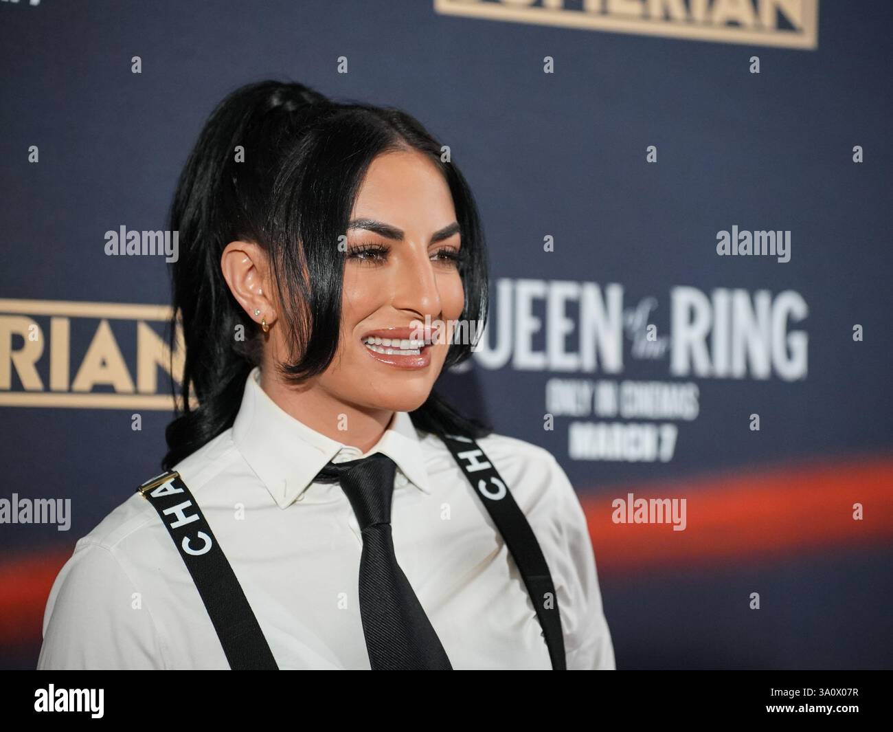 Sonya Deville attends the ''Queen of the Ring'' New York premiere at ...