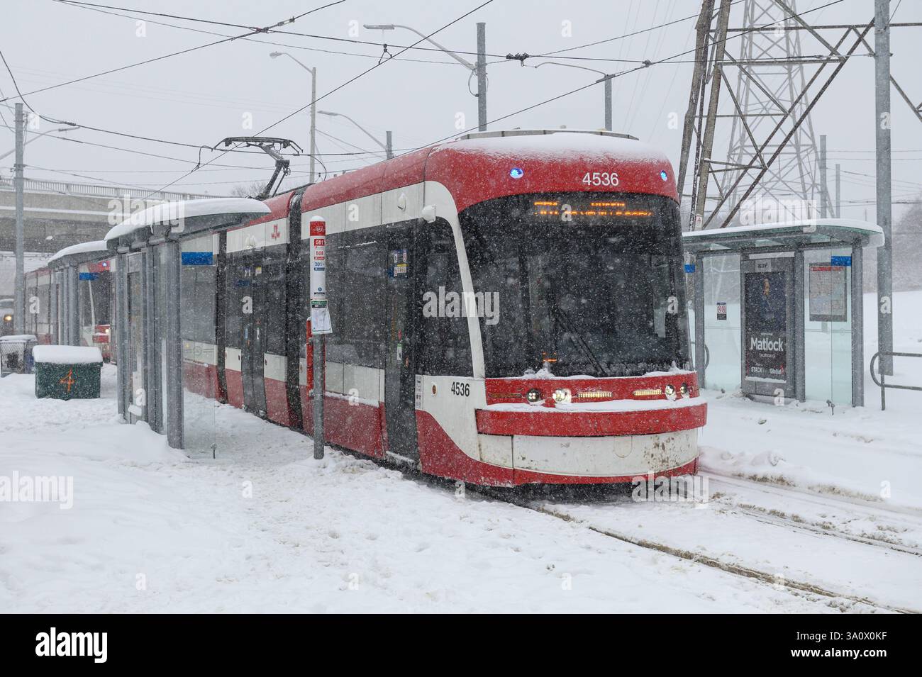 Toronto, ON, Canada - February 27, 2025: The Toronto Transit Commission ...