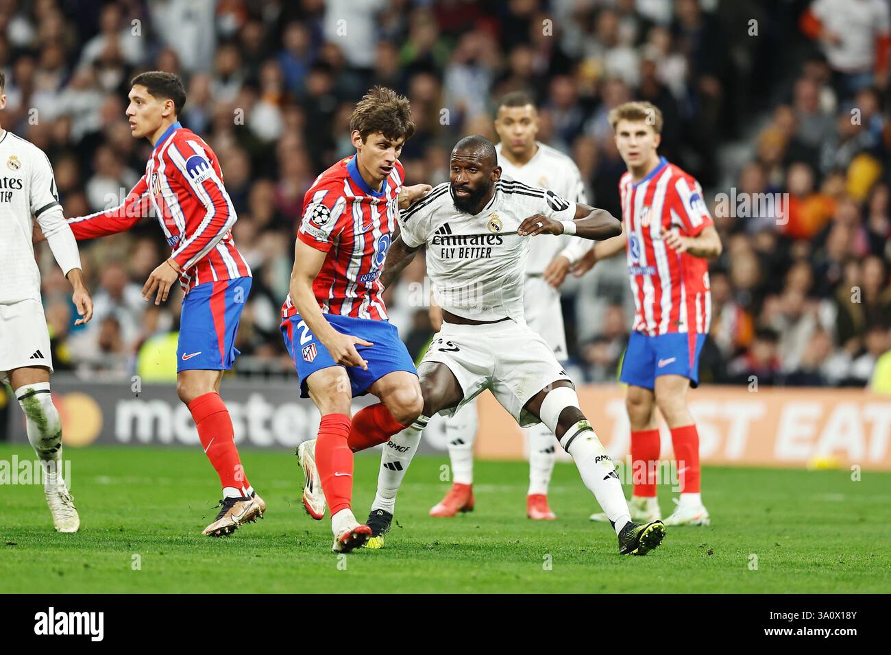 Madrid, Spain. 4th Mar, 2025. (L-R) Robin Le Normand (Atletico ...