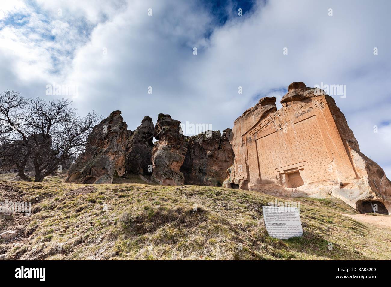 Midas Monument of Ancient Midas City in Yazilikaya, Eskisehir, Turkey ...