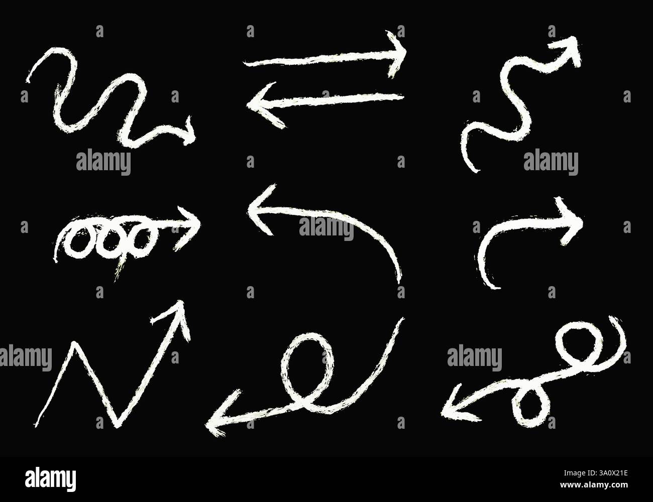 Set of different hand drawn, vector arrows Stock Vector Image & Art - Alamy