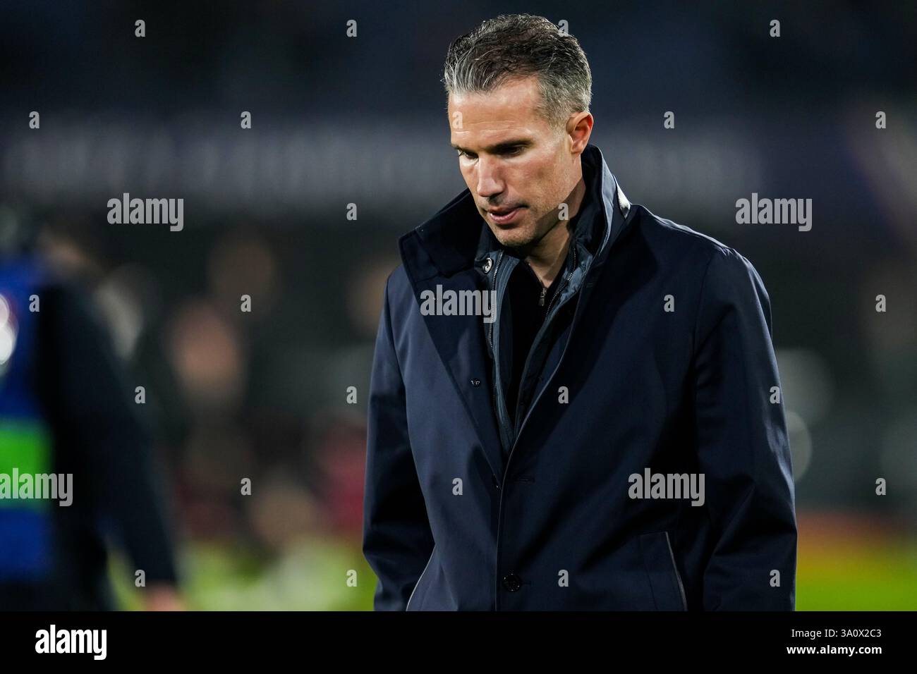 Rotterdam - Feyenoord coach Robin van Persie during the 1st leg of the ...
