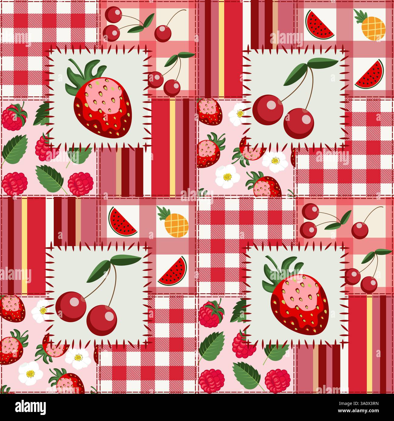 Quilt summer Stock Vector Images - Alamy