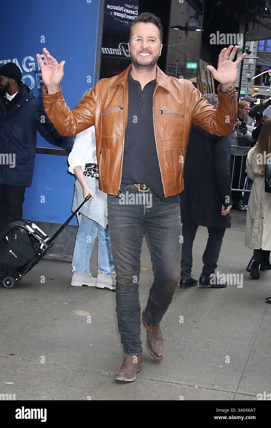 NEW YORK, NY- MARCH 5: Luke Bryan seen at Good Morning America ...