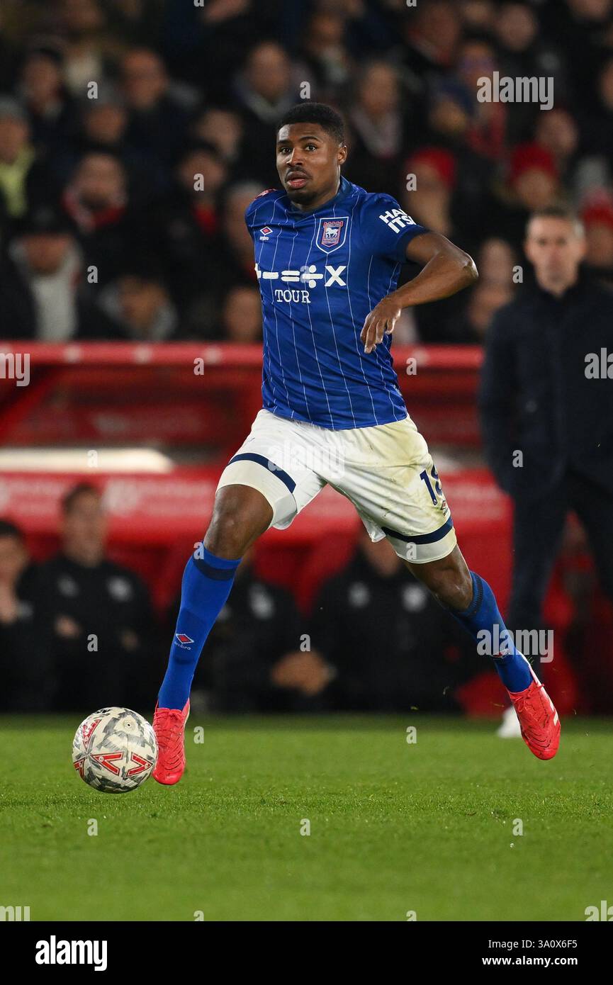 Ben Johnson of Ipswich Town during the Emirates FA Cup Fifth Round ...