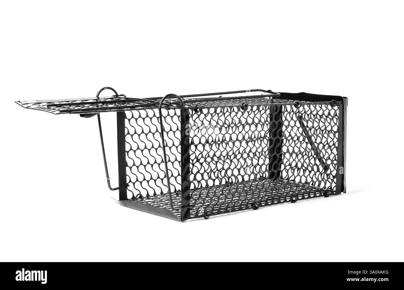 One metal mouse trap isolated on white Stock Photo - Alamy